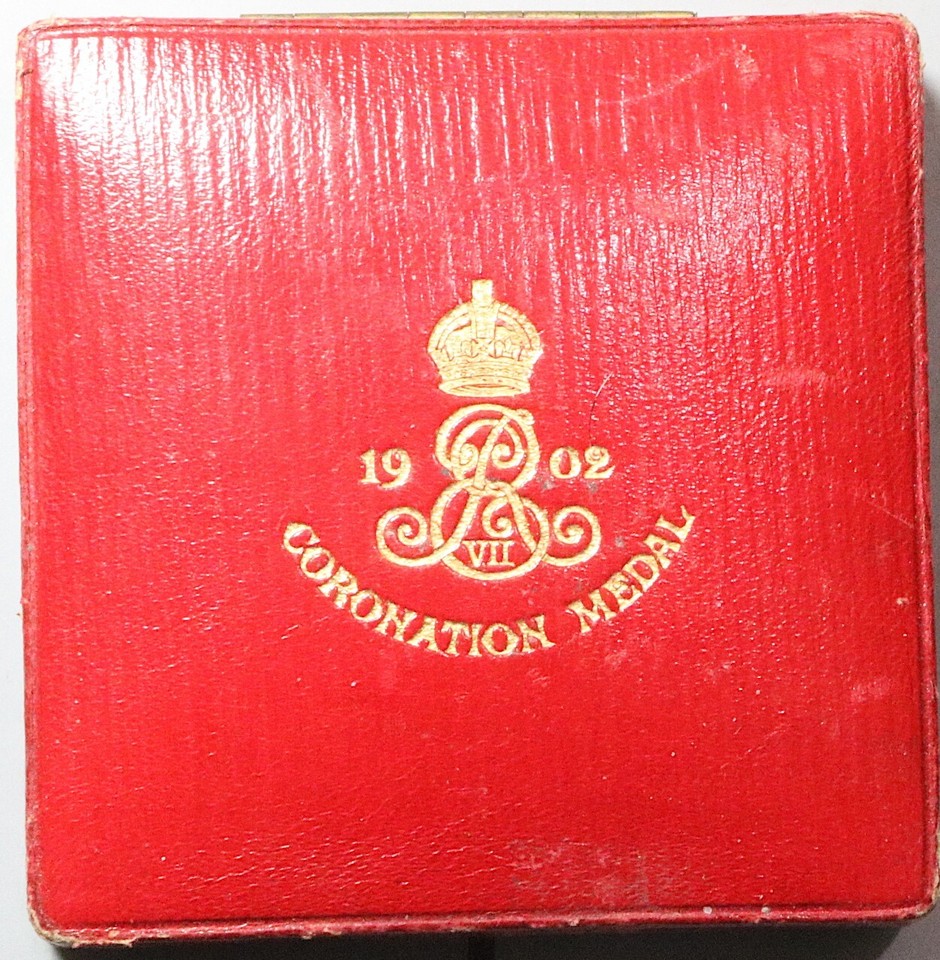 1902 Great Britain Edward VII Alex Coronation UNC Medal W/Case 55mm ...