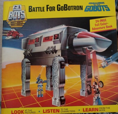 GOBOTS: BATTLE FOR GOBOTRON - CHILDREN’S BOOK/RECORD – K-TEL RECORDS KS ...
