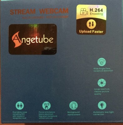 Angetube Stream Webcam Background Replacement W/Low Light Correction ...