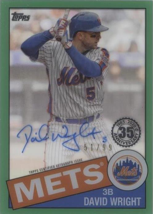 2020 Topps Clearly Authentic Autographs - 1985 Topps Baseball ...
