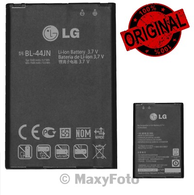 LG BATTERIA LITO ORIGINALE BL-44JN 1500mAh PER OPTIMUS L3 E400 L3-2 ...