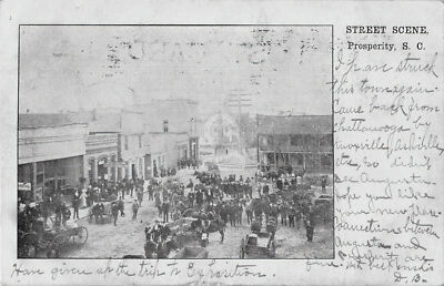 Prosperity South Carolina Street Scene Postcard Copy | eBay