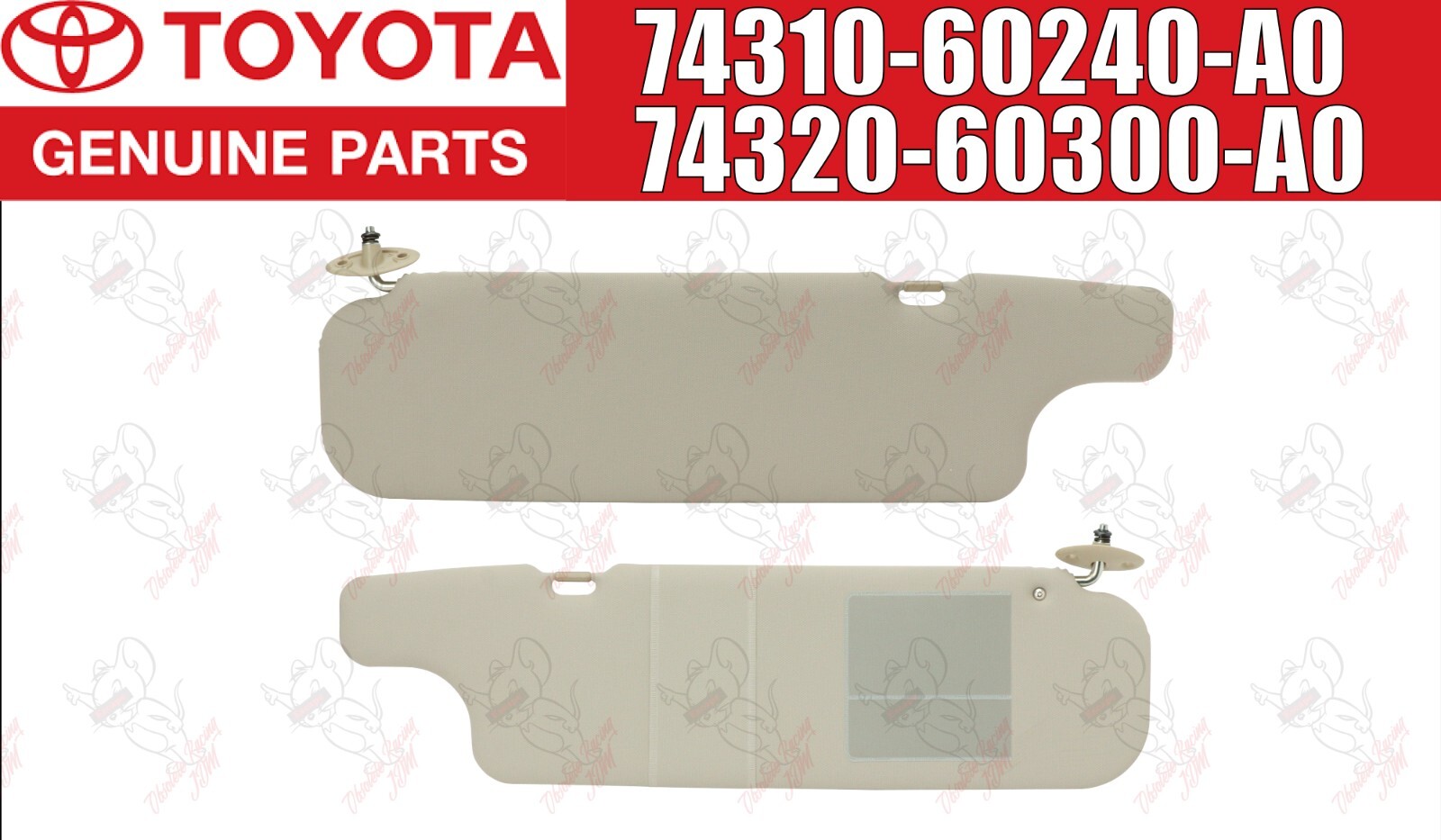 Toyota OEM Visor Assy RH & LH Set For Land Cruiser BJ FJ FJZ HZJ LJ PZJ ...