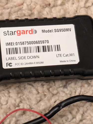 Stargard GPS tracker for car Model: SG950MT, IMEI: 015875000605970 | eBay
