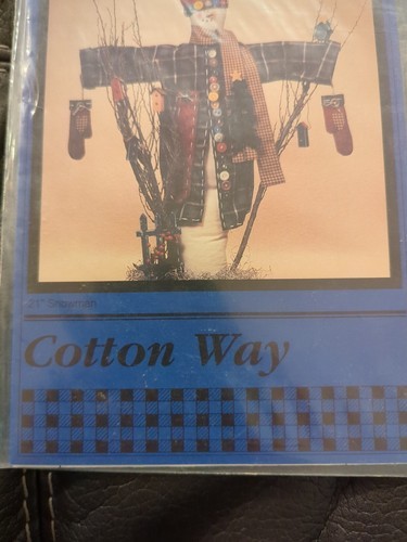 Cotton Way Pattern #251 - 21" inch Winter Snowman Bennington 1996 ...