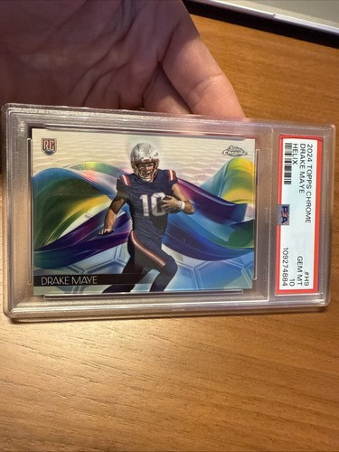 2024 Topps Chrome Drake Maye Case Hit PSA 10 Helix Rookie Card New ...