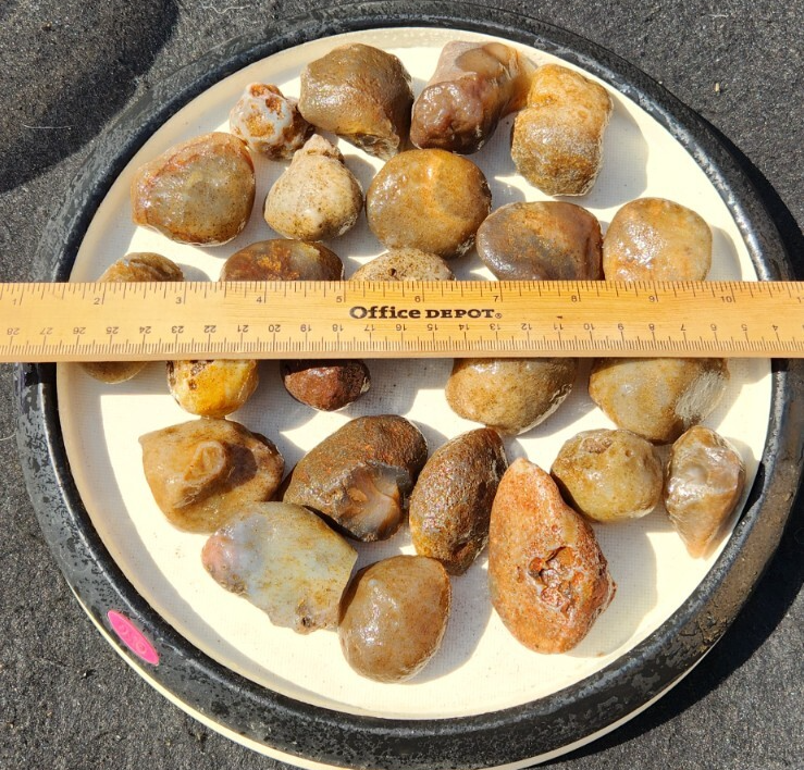 Botswana Agate Nodules Rough Rock See for Scale Size 2.8 Pounds See ...