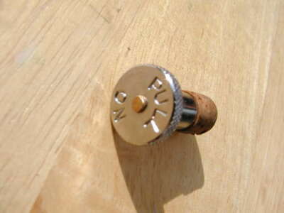 fuel tap PLUNGER cork end for pull on petrol taps English made BSA ...