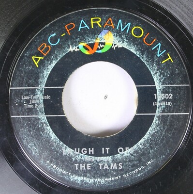 50'S & 60'S 45 The Tams - Laugh It Off / What Kind Of Fool On Abc ...