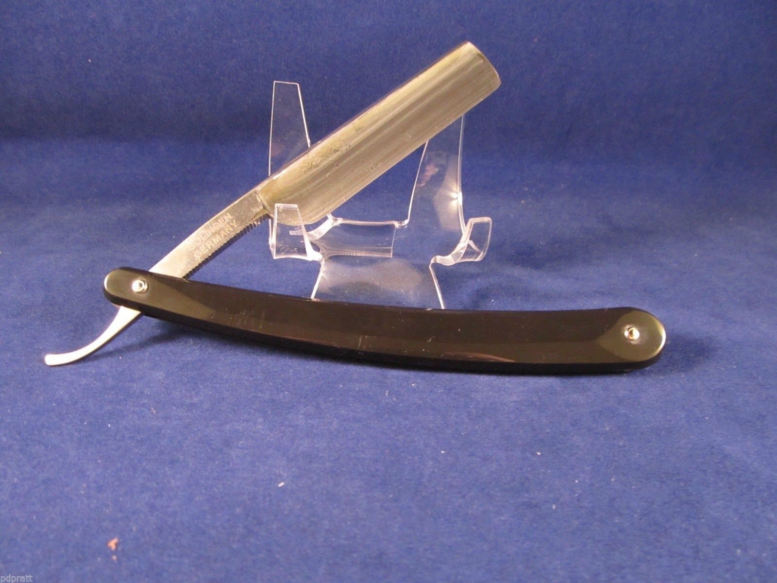 Dovo 5/8 Black Solingen Germany Straight Razor With Blade Etch Mint Box ...