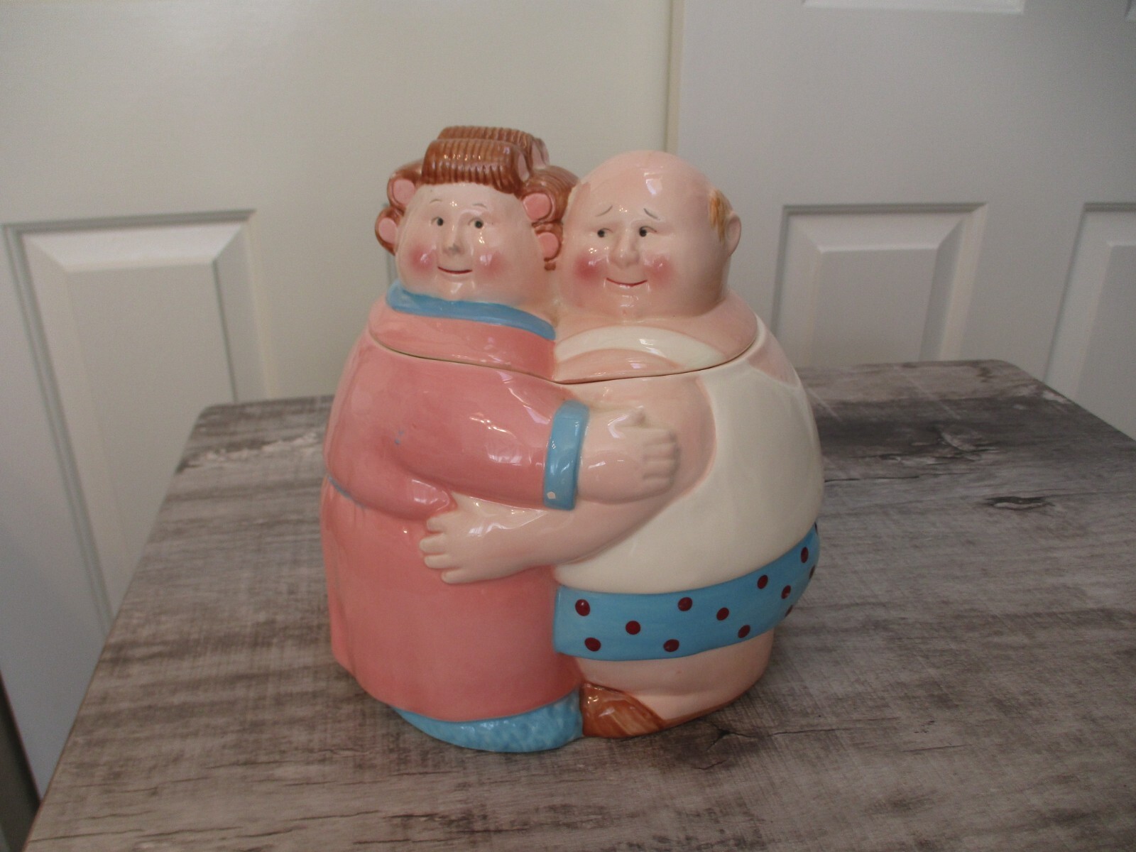 Rare Mid Century Clay Art Chubby Couple Cookie Jar Ceramic Plus Size Clayart | eBay