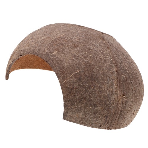 Coconut Shell Shelter Reptile Accessories Snake Tank Hides Lizard Cave ...
