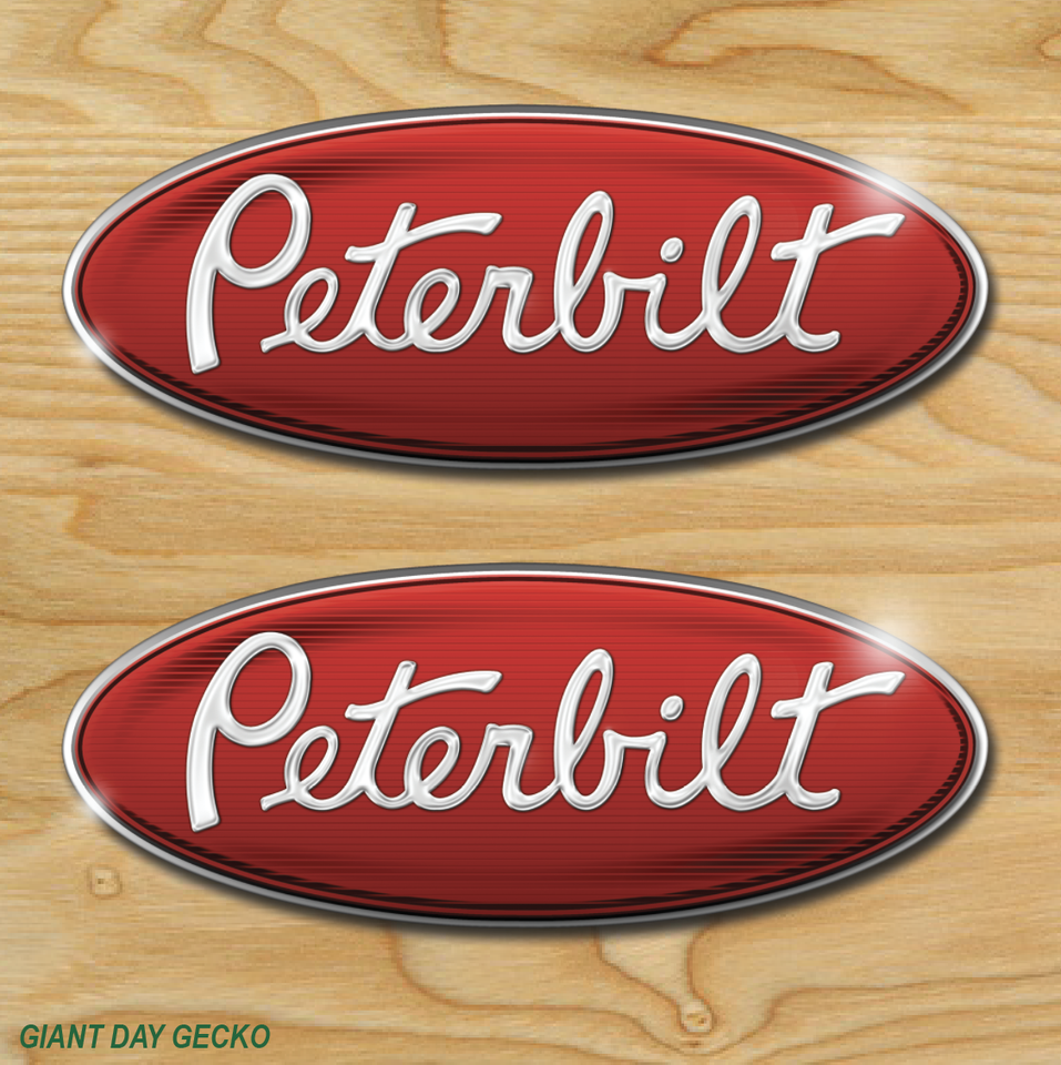 (2) TWO PETERBILT Vinyl Decal Sticker For Car Laptop Skateboard NEW ...