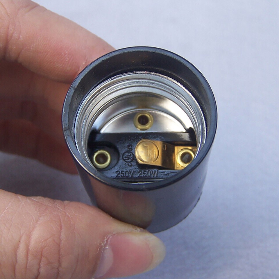 On/Off Light Lamp Rotary Knob Switch Long Bottom Turn Socket E27 Repair ...