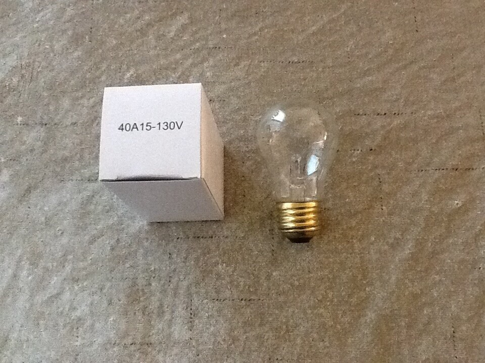 40A15/CL 130V IP 40 WATT CLEAR APPLIANCE BULB | eBay