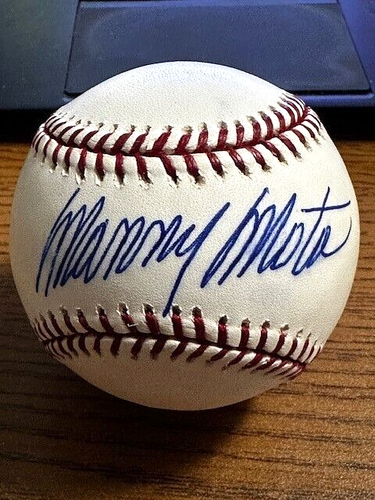 MANNY MOTA 3 SIGNED AUTOGRAPHED OML BASEBALL! Pirates, Dodgers, Giants ...