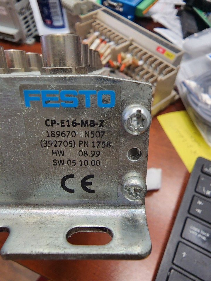 MINT CONDITION Festo Input Module, CP-E16-M8-Z, 24VDC, 16 Inputs ...