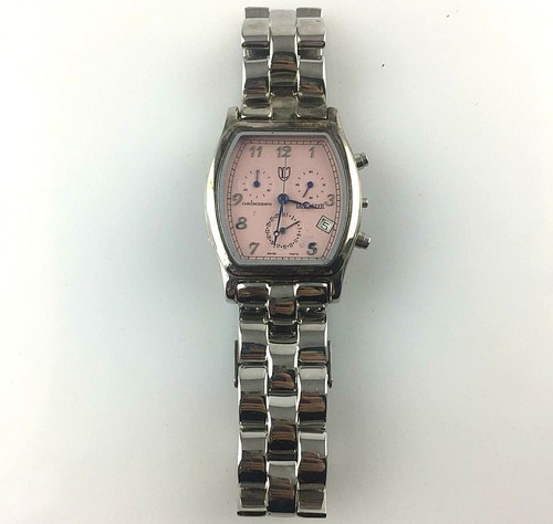 OROLOGIO LANCASTER CHRONO ISA SWISS ACCIAIO NON FUNZIONANTE NEW OLD ...