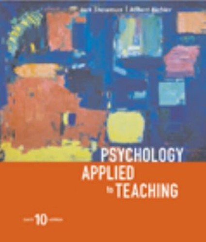 Psychology Applied to Teaching Robert F., Snowman, Jack Biehler ...