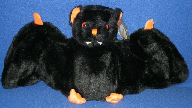 Ty Beanie Buddy Bat-e The Black Halloween Bat 90009 Stuffed Plush Toy ...
