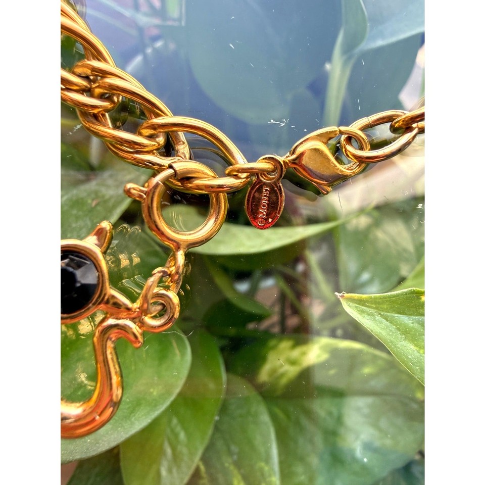 Vintage Monet Gold Tone Charm Bracelet – 5 Whimsical Figural Charms | eBay