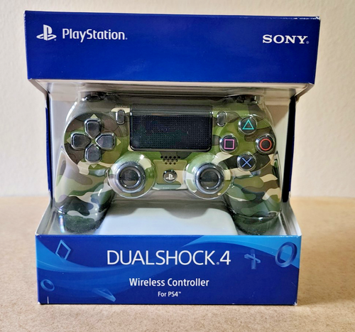 Dualshock 4 Controller - Green Camouflage, NIB, PS4 Wireless Controller ...