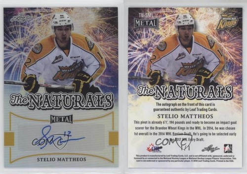 2015-16 Leaf Metal - The Naturals Stelio Mattheos #TN-SM1 Gold ...