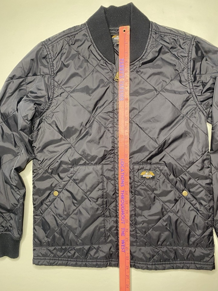 Loser Machine Black Bomber Puffer Jacket Size M Medium Zip up | eBay