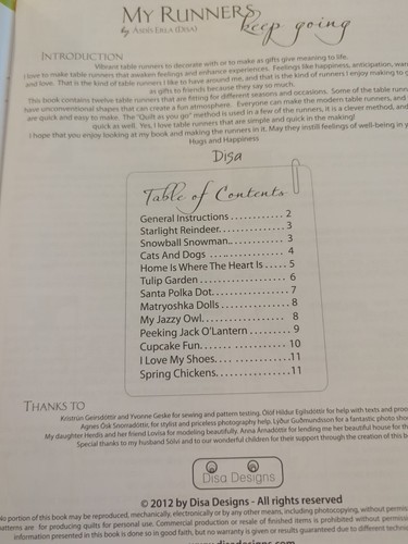 My Runners Keep Going 12 Table Runner Quilting Patterns by Disa Designs ...