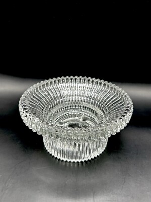 Indiana Glass Reflections Diamond Point Candle Holder Reversible | eBay