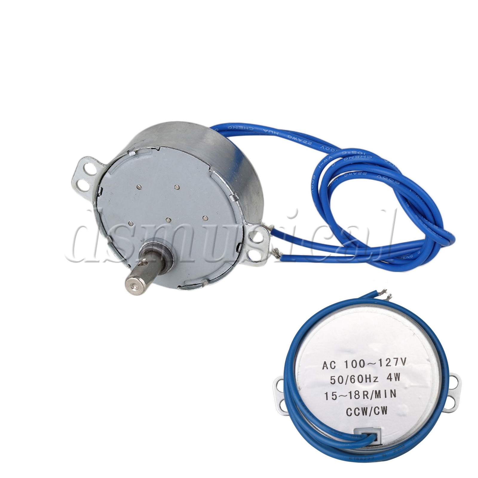 Synchronous Motor AC 100-127V 15-18 RPM 4W 1.5Kgf.cm Torque CCW/CW | eBay
