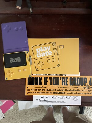Panic Playdate Handheld Game Console with Cover. Gently used ...