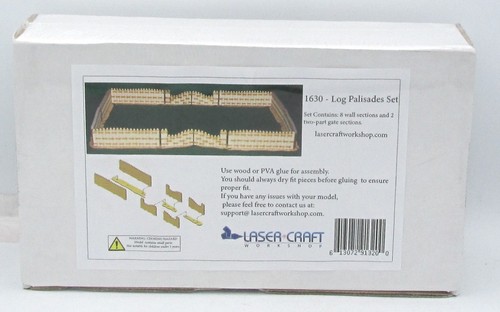 Laser Craft Workshop 1630 Log Palisades Set (Battlefield Accessories ...