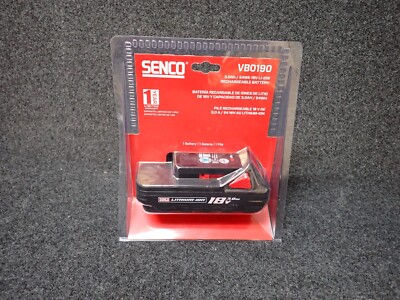 NEW Senco VB0190 3.0Ah 18V Li-Ion Rechargable Battery for Nail Guns ...