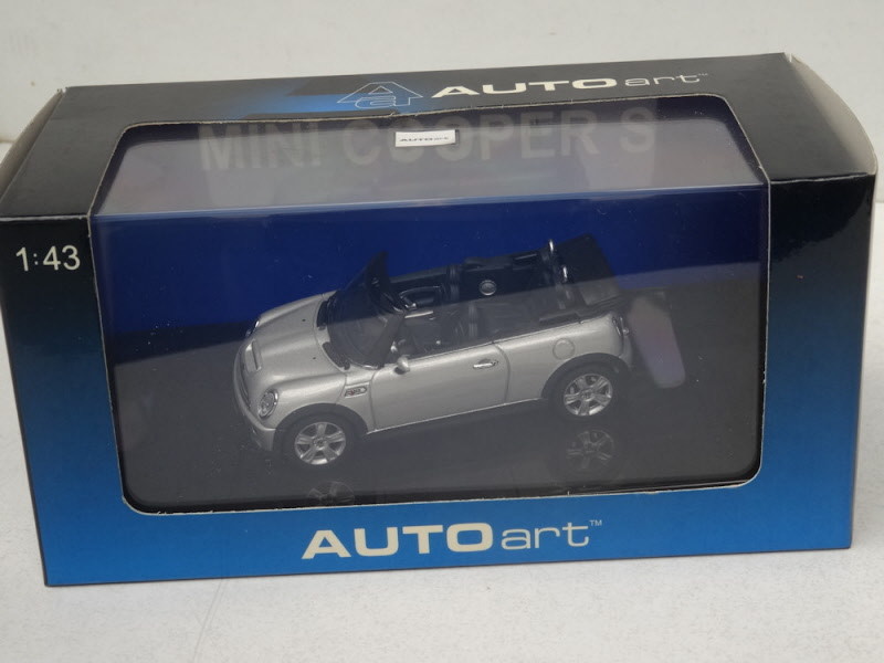 AutoArt 1/43 - 54848 2005 BMW MINI Cooper S Cabriolet Pure Silver | eBay