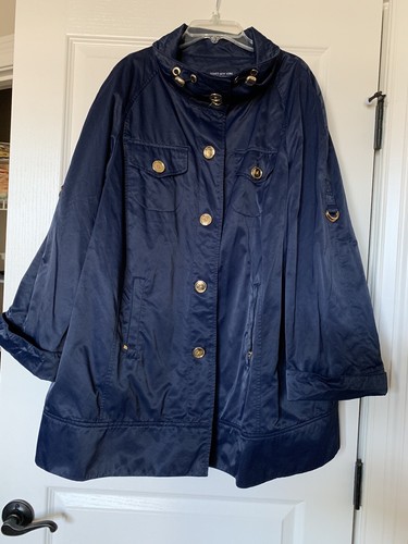 Jones New York Coat Size 2x, Navy | eBay
