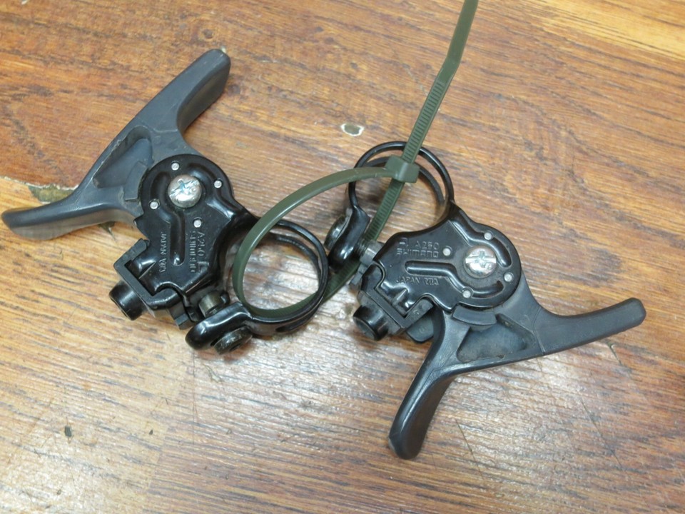 VINTAGE SHIMANO EXAGE MOTION A250 6 SPEED TRIGGER SHIFTER BRAKE LEVER ...