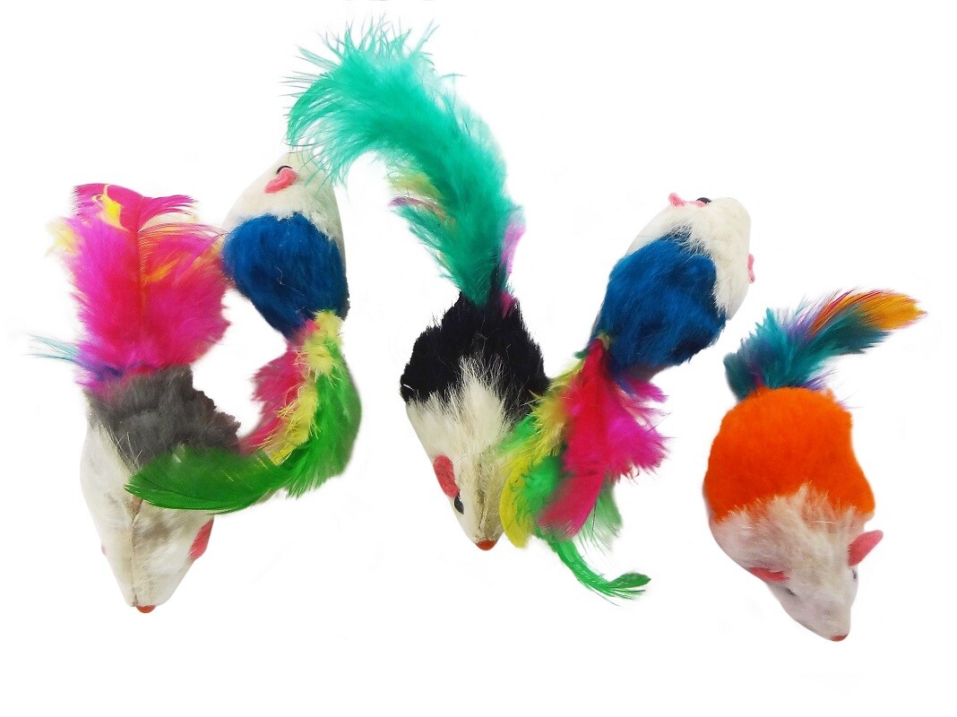 Cat Toys Kitten Pet Interactive Play Bulk Mice Balls Bells Springs ...