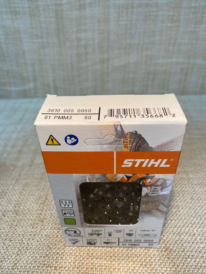 Stihl 3610 005 0050 Chainsaw Chain 61PMM3 50, 3/8" P, .043"Gauge, 50DL ...