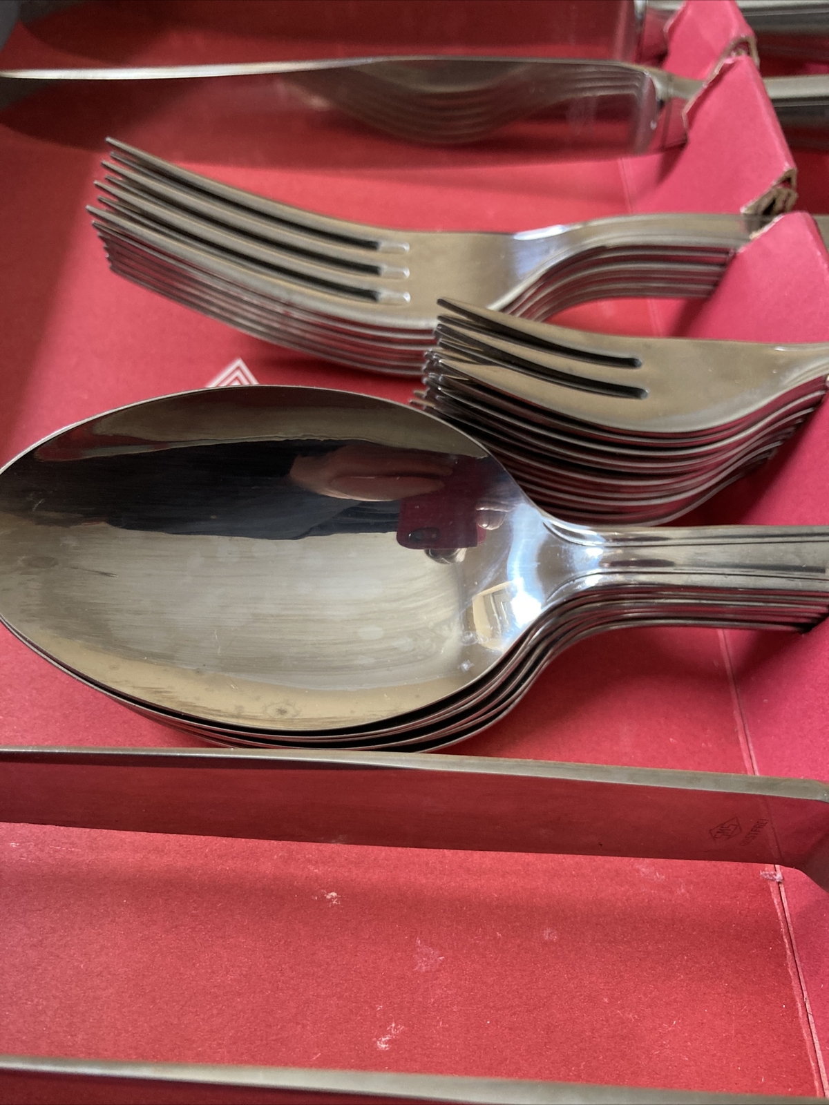 30 Teil: SMS Besteck - Rostfrei Inox - 6 Messer/Gabeln/Esslöffel 12 ...