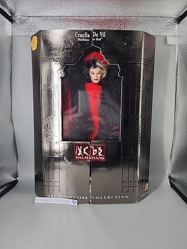 Cruella De Vil Barbie Ruthless in Red Disney Villains Collection VTG ...