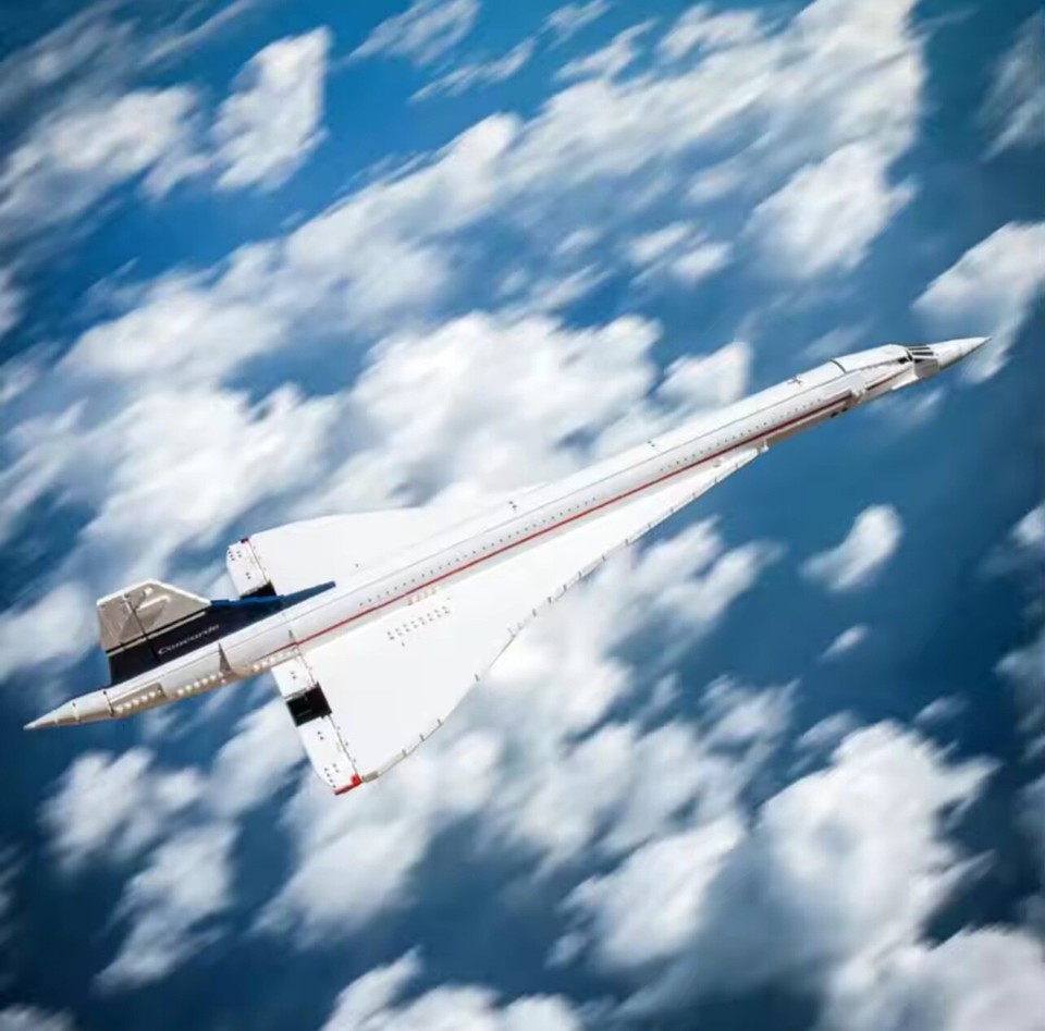 10318 Concorde Airbus Building Blocks Technical 105Cm Airplane ...