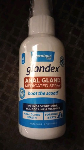Glandex Anal Gland Boot the Scoot Spray for Dogs and Cats 4 oz. Exp 11/ ...