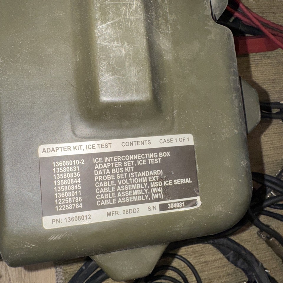 Electronic Test Set Adapter Kit NSN- 6625-01-516-6825 FMTV, LMTV, HMMWV ...