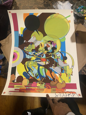 DALEK James Marshall 1/1 DOUBLE-SIDED test print signed 20x26 In. 💯 ...