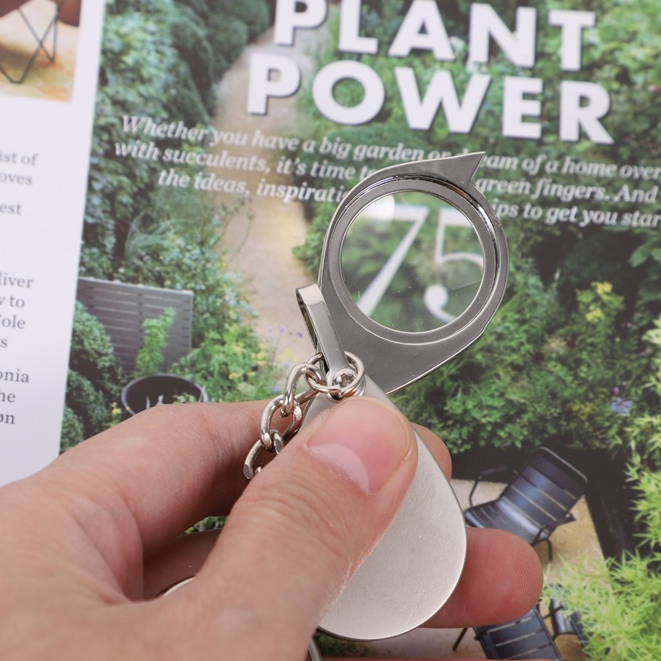 Portable Mini Foldable Magnifier Keychain 15X High Definition Optical ...