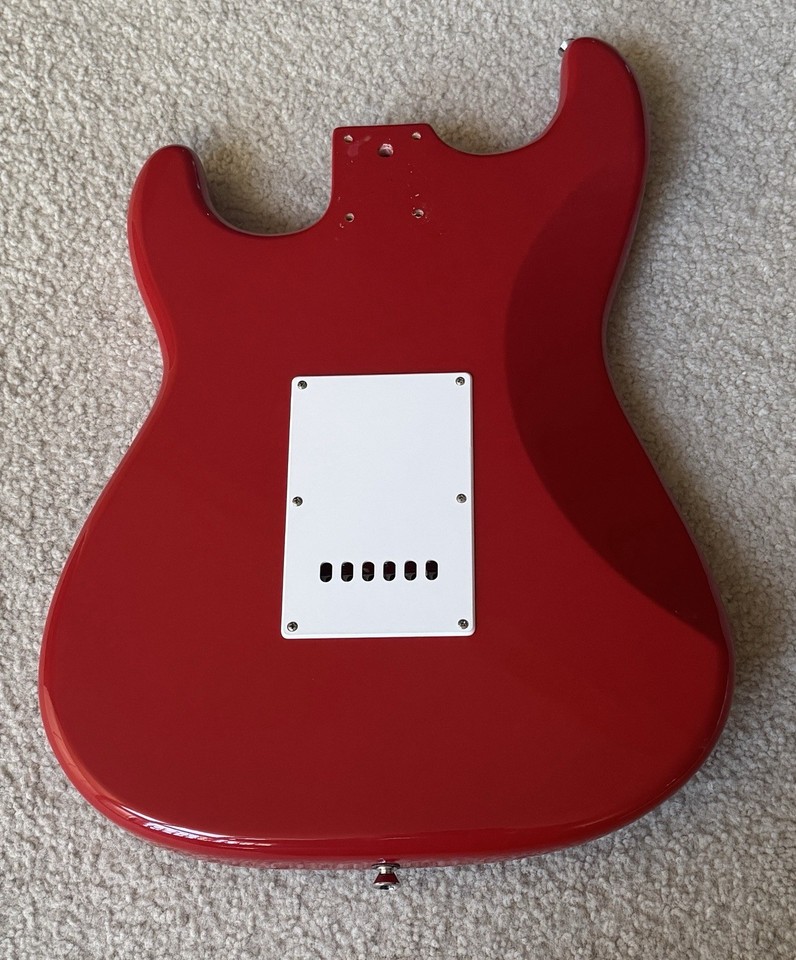 Beautiful Fender® Starcaster Stratocaster Red Semi Loaded Full ...