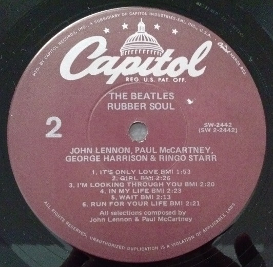 The Beatles - Rubber Soul (LP, Album, RE, Pur) (Very Good Plus (VG+ ...