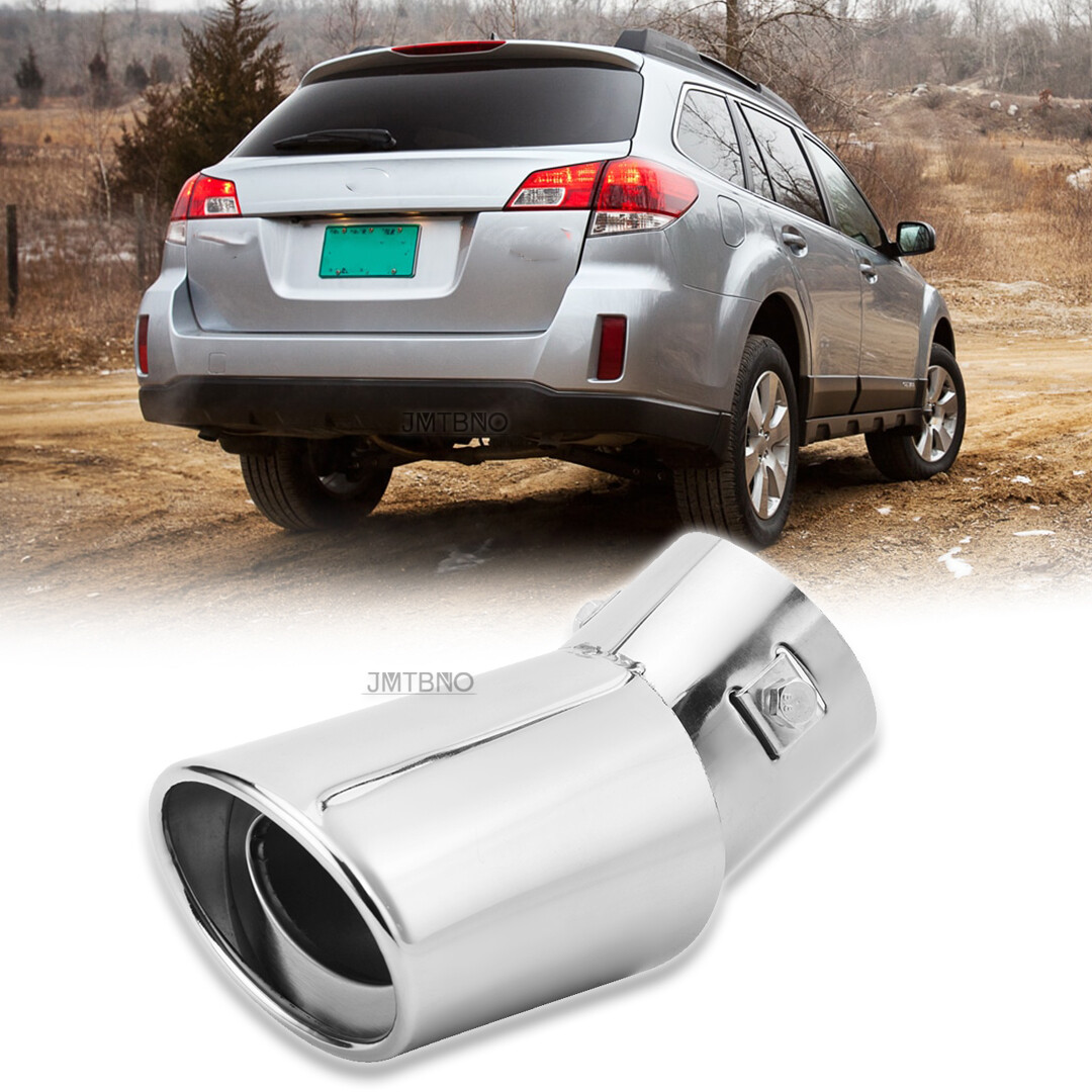 Stainless Steel Rear Exhaust Pipe Tail Muffler Tip Trim For Subaru ...