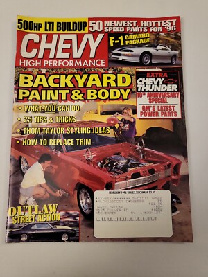 1996 February, Chevy High Performance Magazine, Outlaw Street Action ...